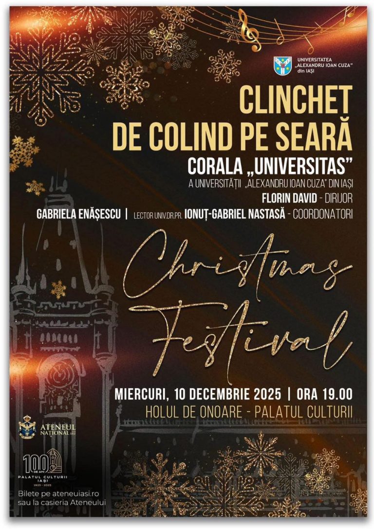 Concert la Palat| Corala „Universitas”: „Clinchet de colind pe seară ...